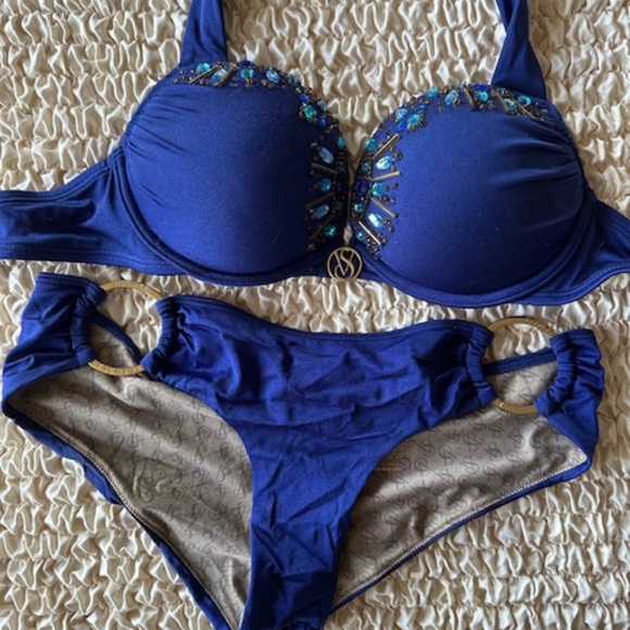 Victoria's Secret | Swim | 34b Vs Victorias Secret Jeweled Embellished ...